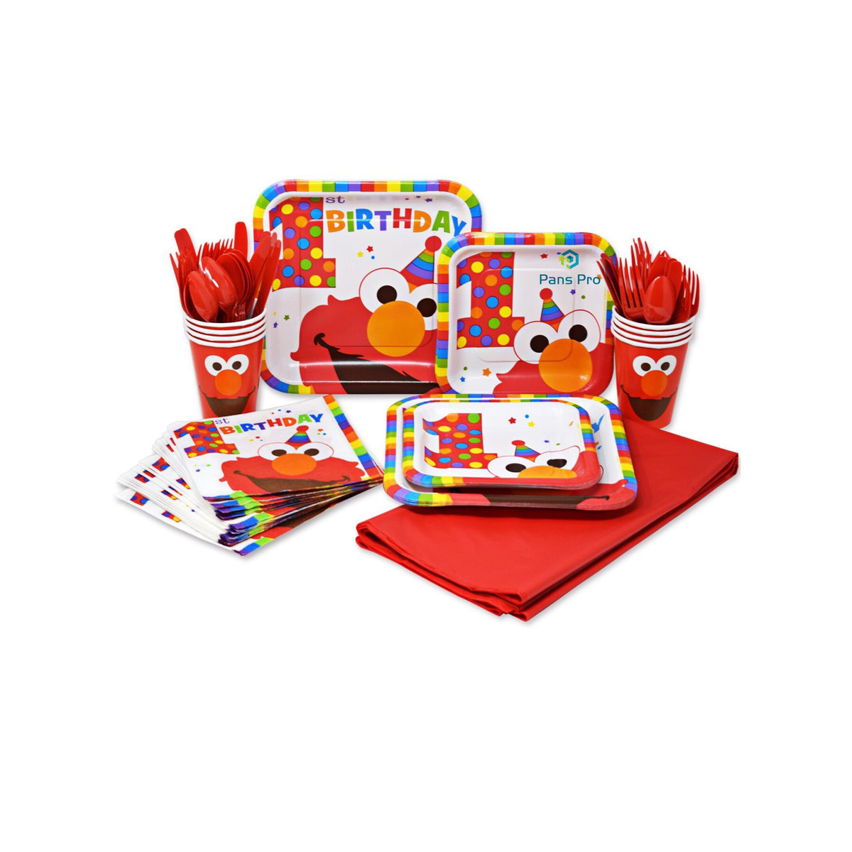 Elmo 1st Birthday Party Set Pans Pro